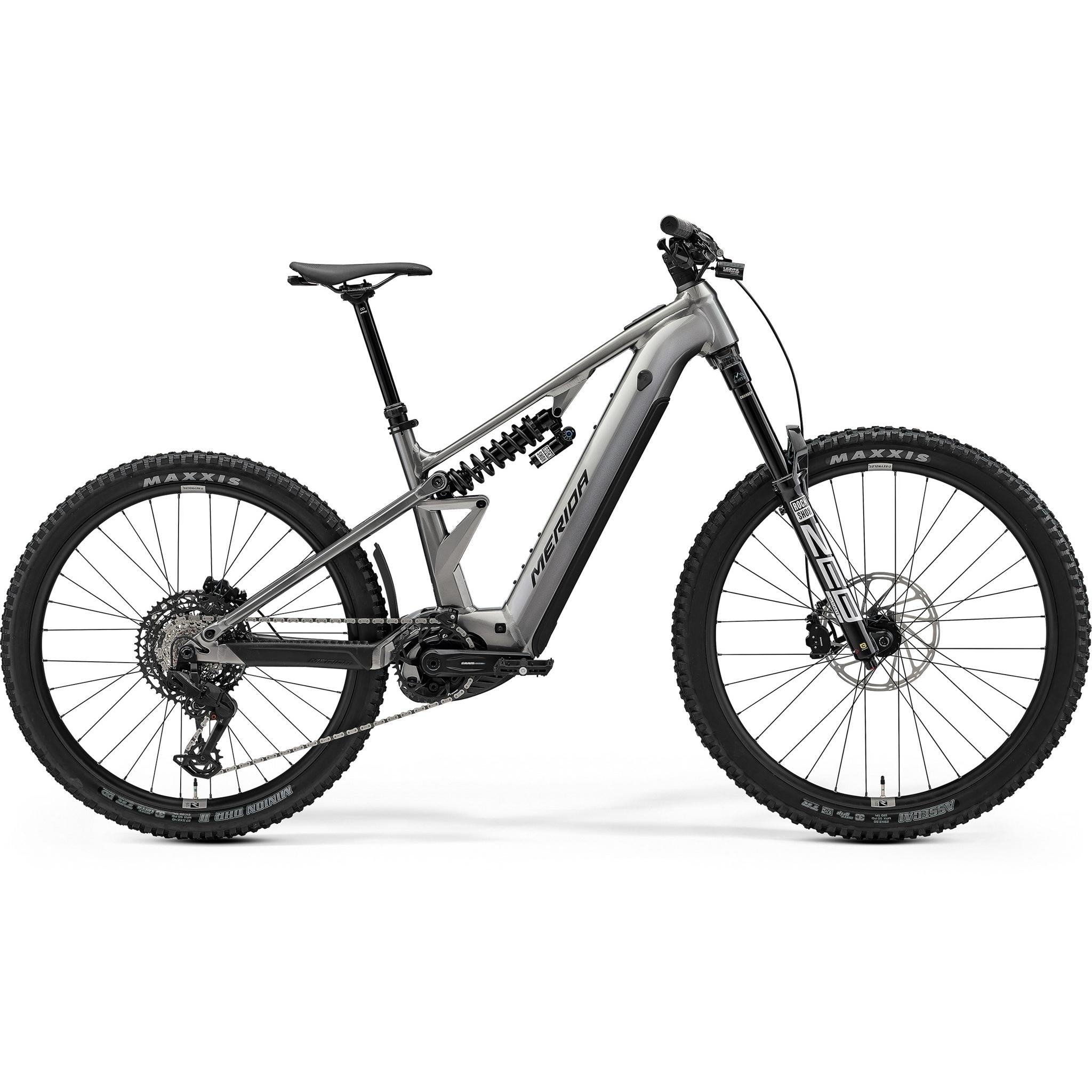 Merida eOne-Eighty FR 800 Electric Enduro Bike Gunmetal Grey/Black – 99 Bikes