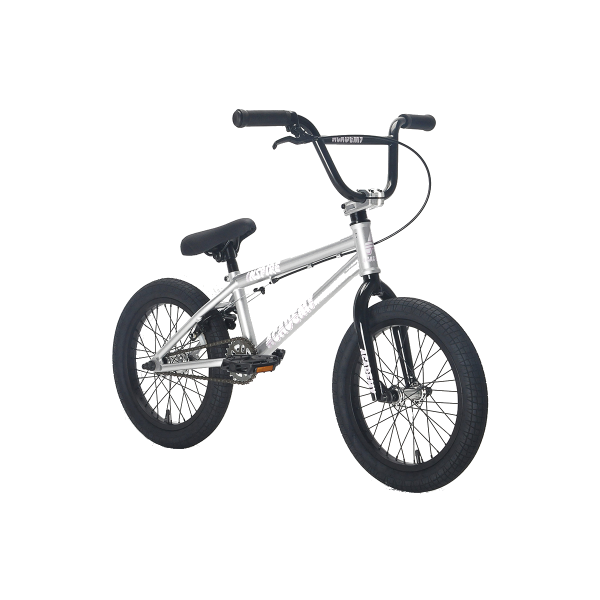 Academy Inspire 16 Kids BMX Bike Silver/Black (2021) – 99 Bikes