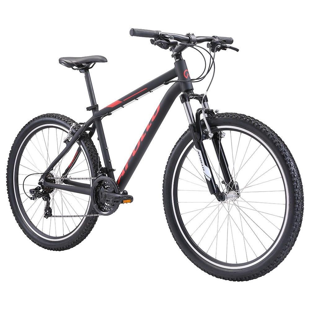 Apollo Aspire 10 Mountain Bike Matte Black/Red – 99 Bikes
