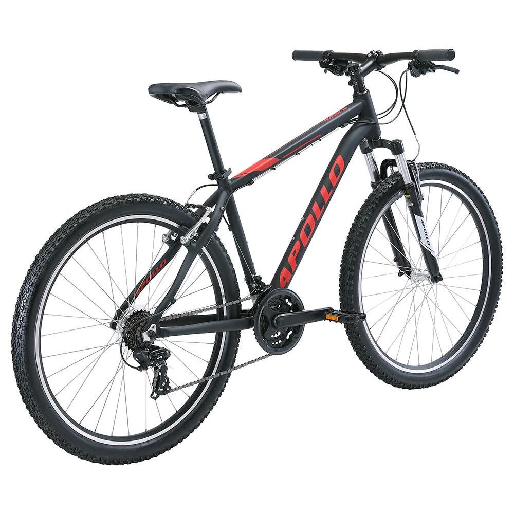 Apollo Aspire 10 Mountain Bike Matte Black/Red – 99 Bikes