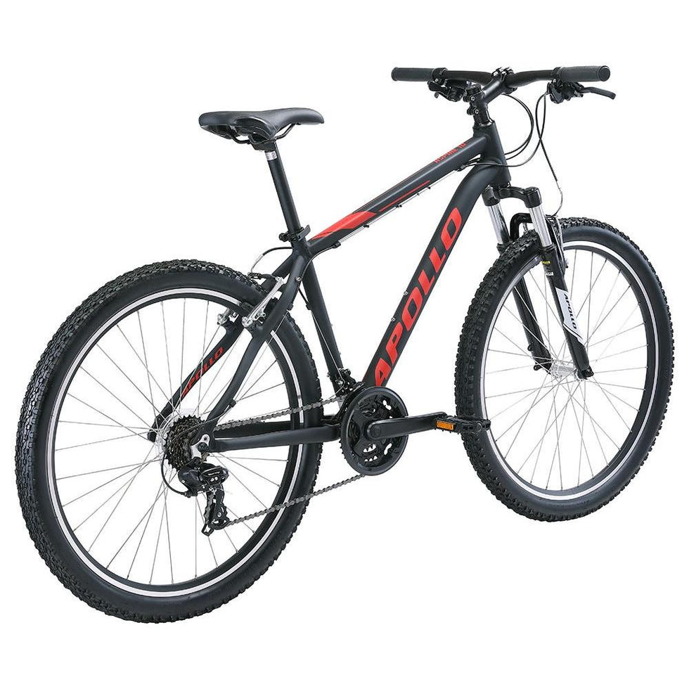 Apollo Aspire 10 Mountain Bike Matte Black/Red – 99 Bikes