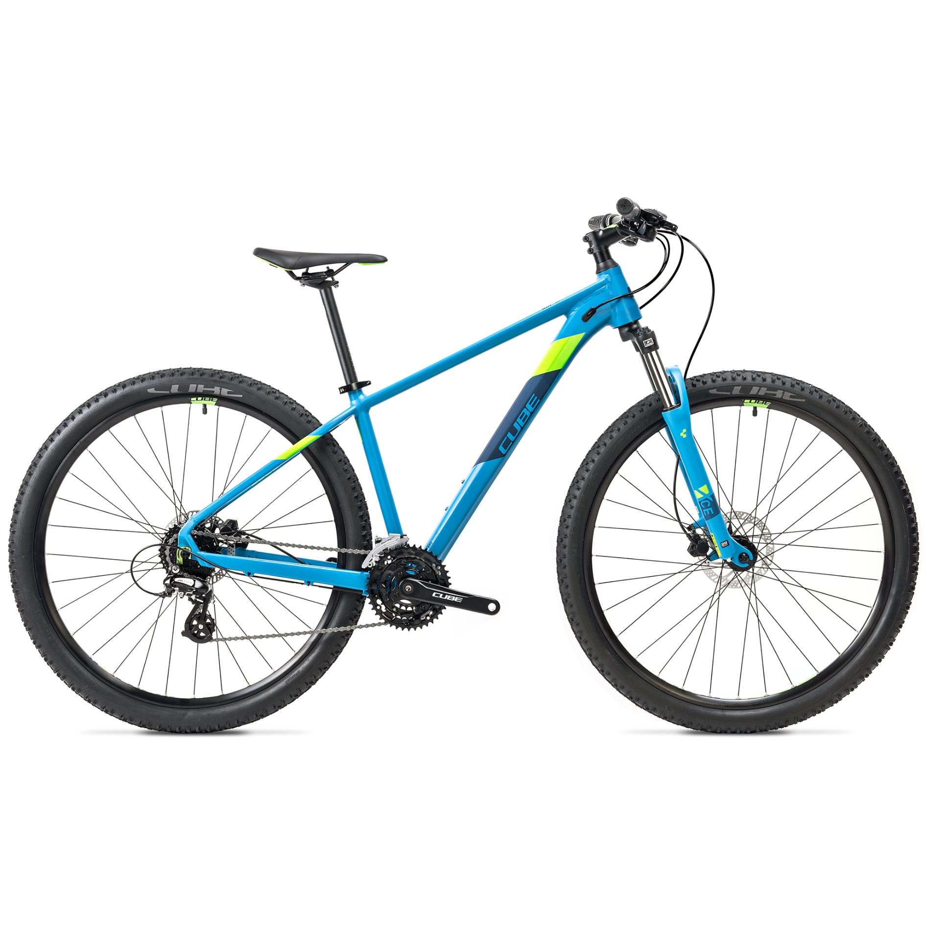Cube Aim Mountain Bike Blue/Green (2020) – 99 Bikes