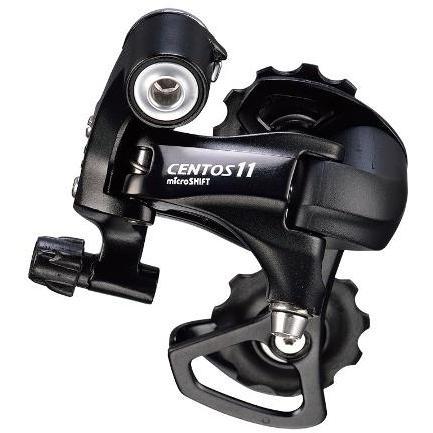 MicroShift CENTOS 11 RD-R58S Short Cage Rear Derailleur 2x11 Speed Bla ...