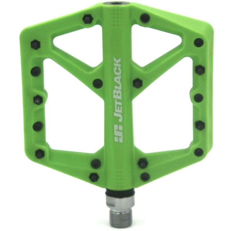 Jetblack Thermolite Flat MTB Pedals Green – 99 Bikes