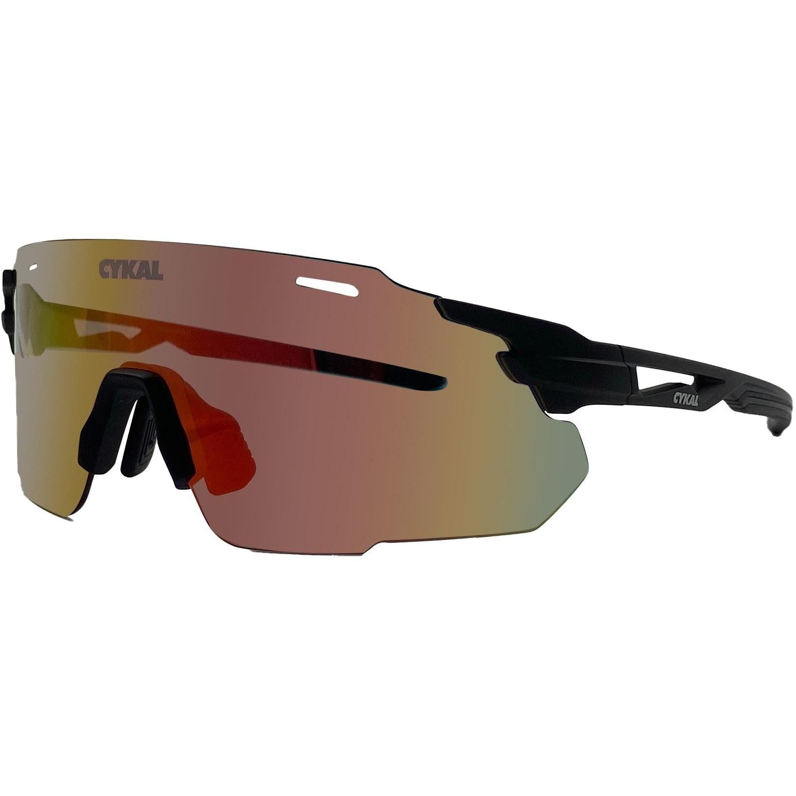 Cykal Kick Sunglasses Matte Black - Red Flash Lens – 99 Bikes