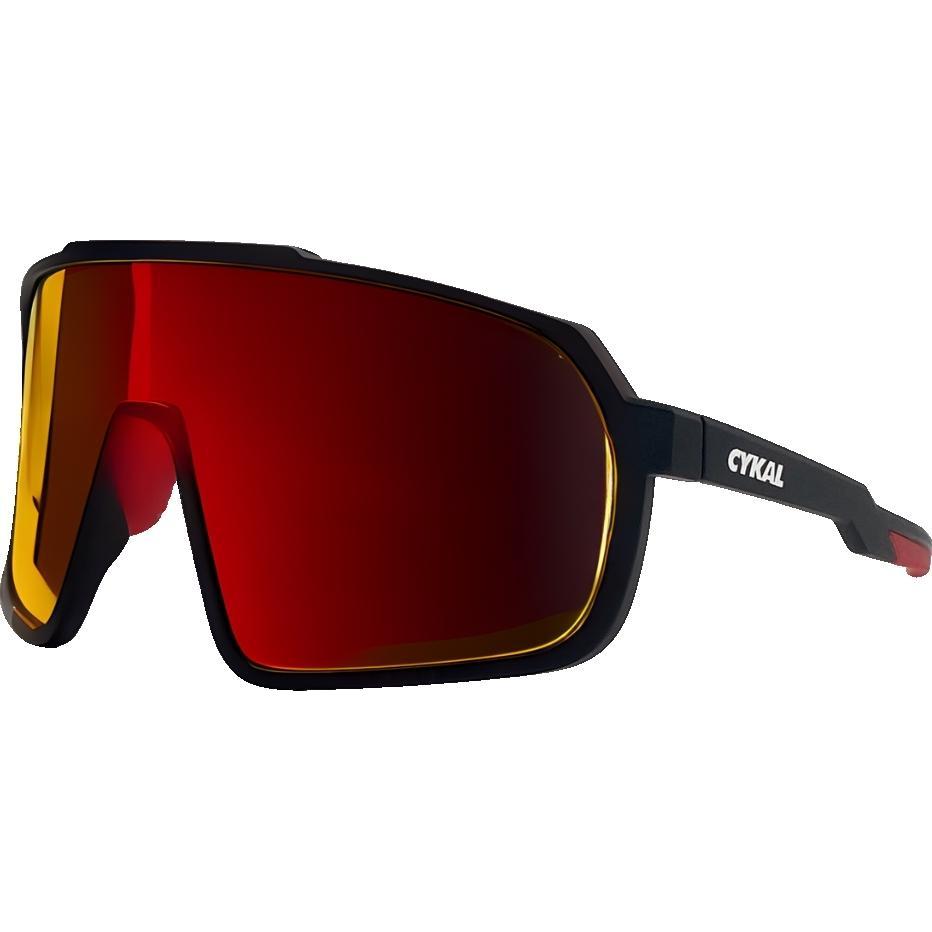 Cykal Descender Sunglasses Matte Black - Red Flash Lens – 99 Bikes