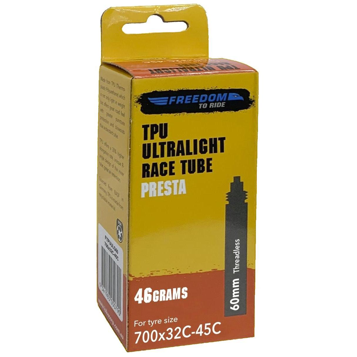 Freedom TPU Ultralight Gravel Tube 700 x 32-45c 60mm – 99 Bikes