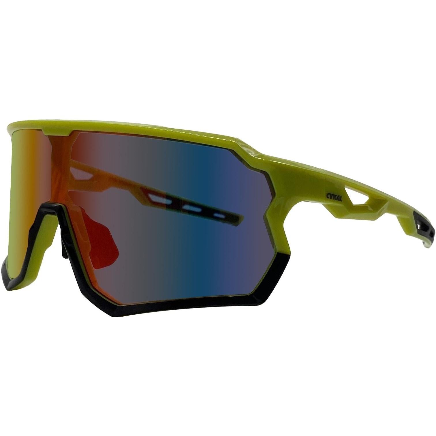 Cykal Spoke Sunglasses Mellow Yellow - Red Flash Lens – 99 Bikes