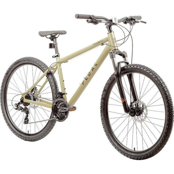 Pedal Thrasher 4 Hardtail Mountain Bike Olive Green – 99 Bikes