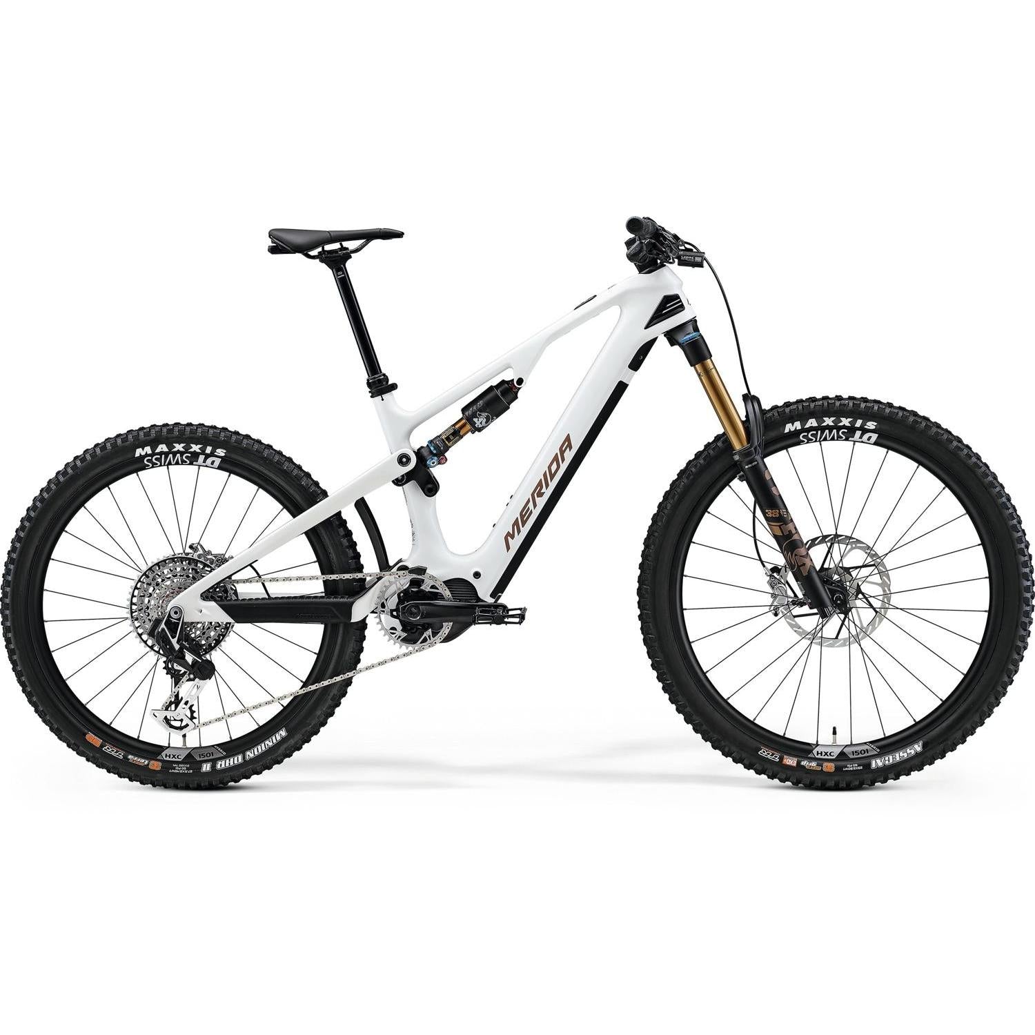 Merida eOne-Sixty 10K Electric Enduro Bike 600Wh Battery Snow White/Br ...