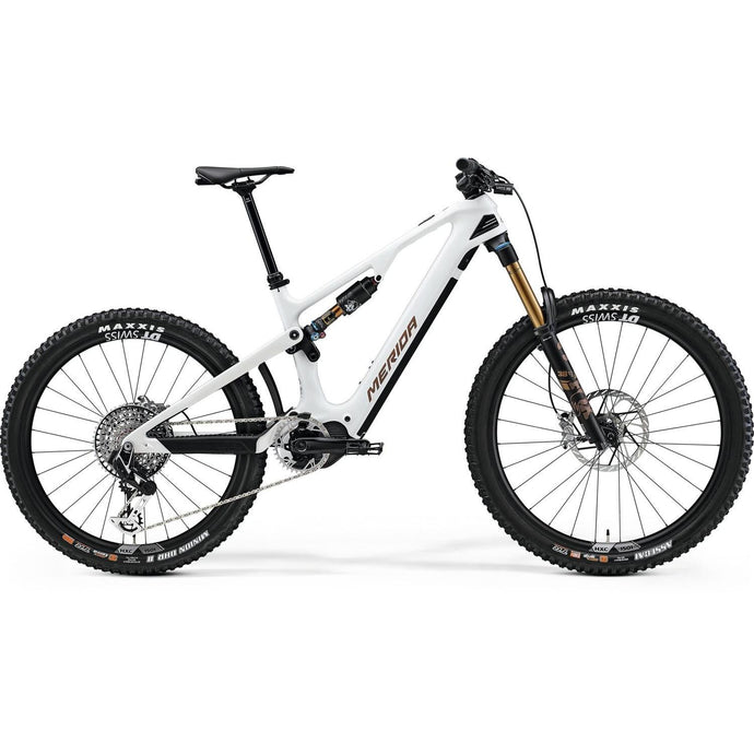 Merida eOne-Sixty 10K Electric Enduro Bike 600Wh Battery Snow White/Br ...