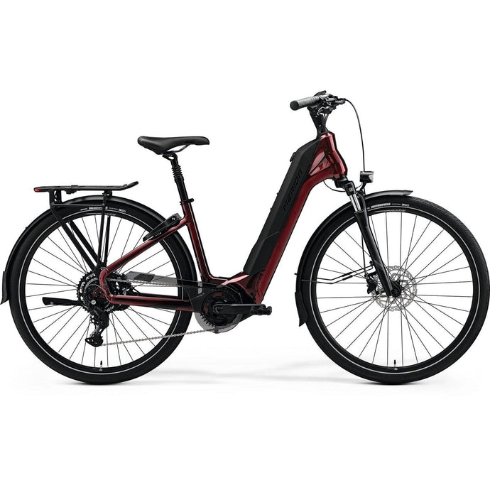Merida eSpresso City 400 EQ Electric Hybrid Bike 504Wh Battery Burgund ...