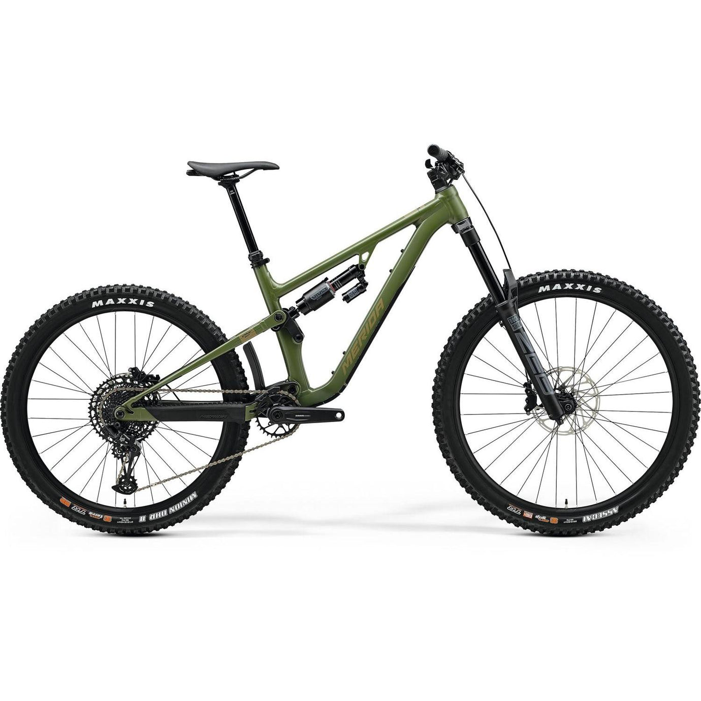 Merida One-Sixty 700 Enduro Bike Silk Anaconda Green/Brown – 99 Bikes