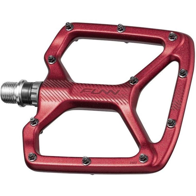 FUNN Python V2 Flat Pedals Red – 99 Bikes