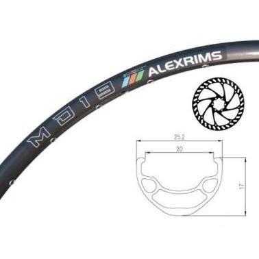 Alex Rims MD19 Tubeless Ready Schrader Valve Rim 29'' x 20mm 36H (622 ...