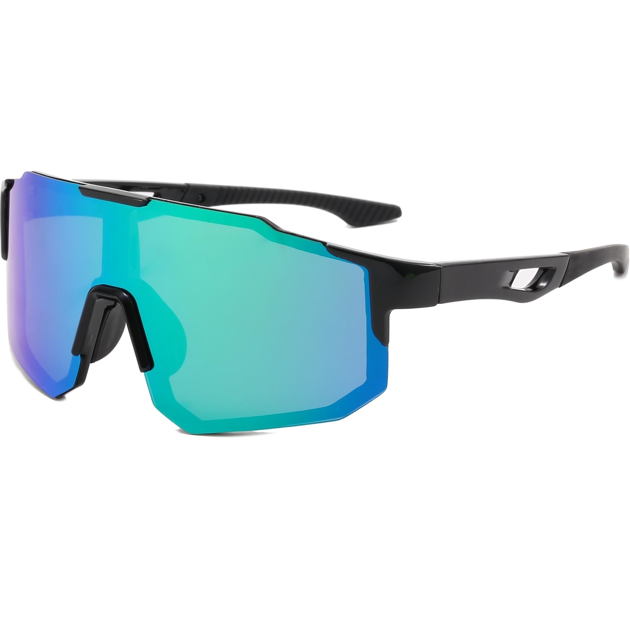 Cinettica C4 Polarised Sunglasses Black - Blue/Green Lens – 99 Bikes