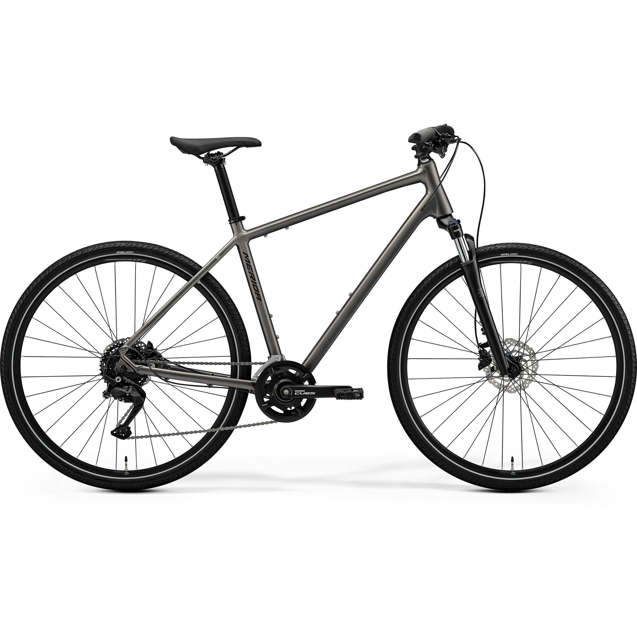 Merida Crossway 100 Hybrid Bike Silk Warm Slate Grey/Black – 99 Bikes