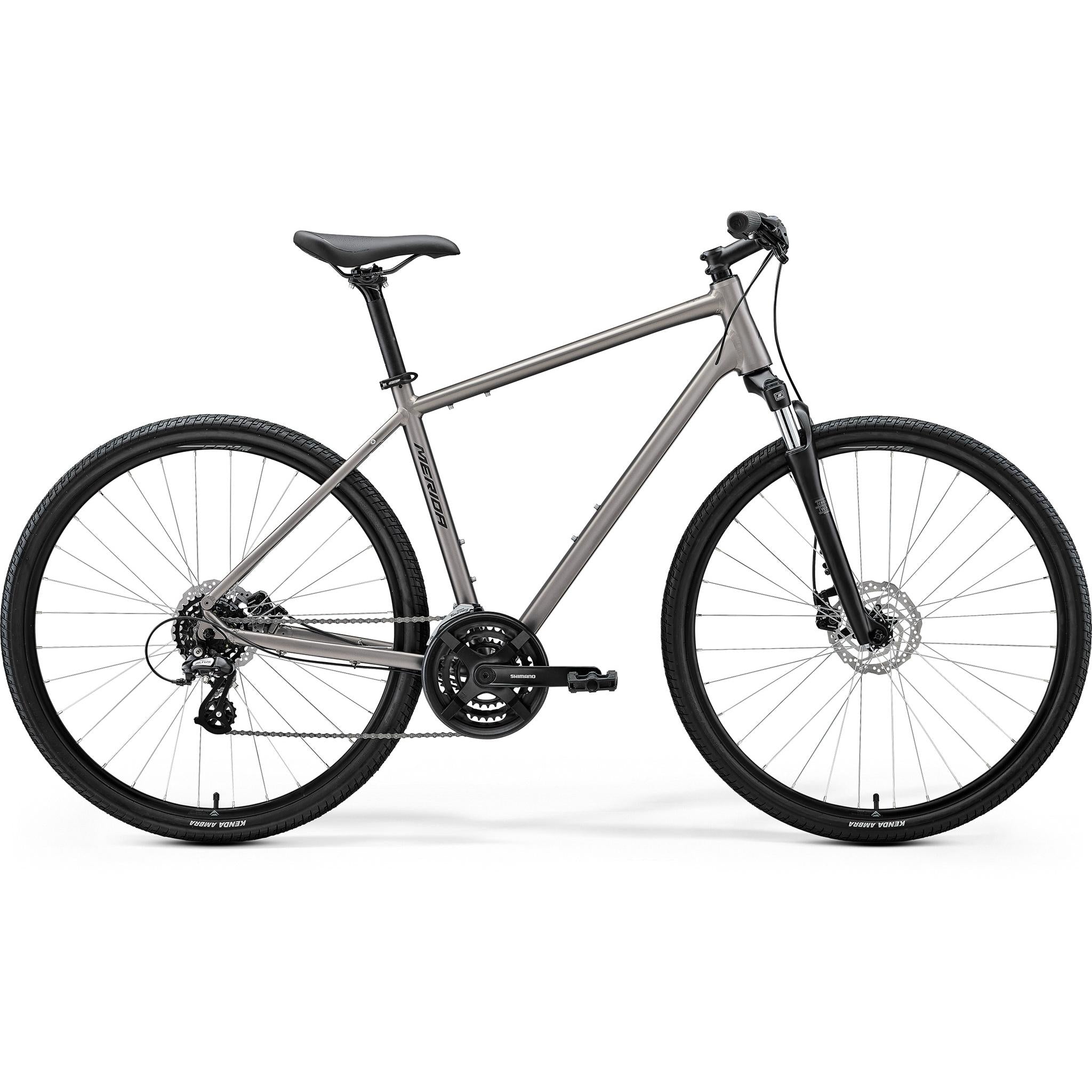Merida Crossway 10 Hybrid Bike Silk Warm Slate Grey/Black – 99 Bikes