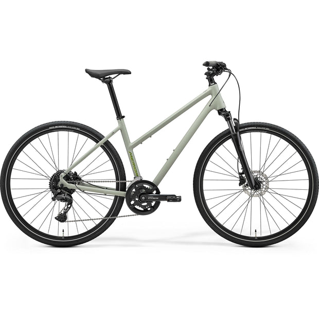 Merida Crossway 300 Womens Specific Hybrid Bike Matte Early Moss Grey ...
