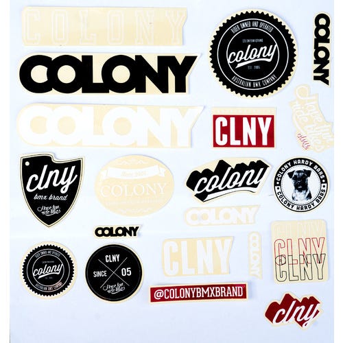Colony Sticker Pack, 19 pieces/stickers – 99 Bikes