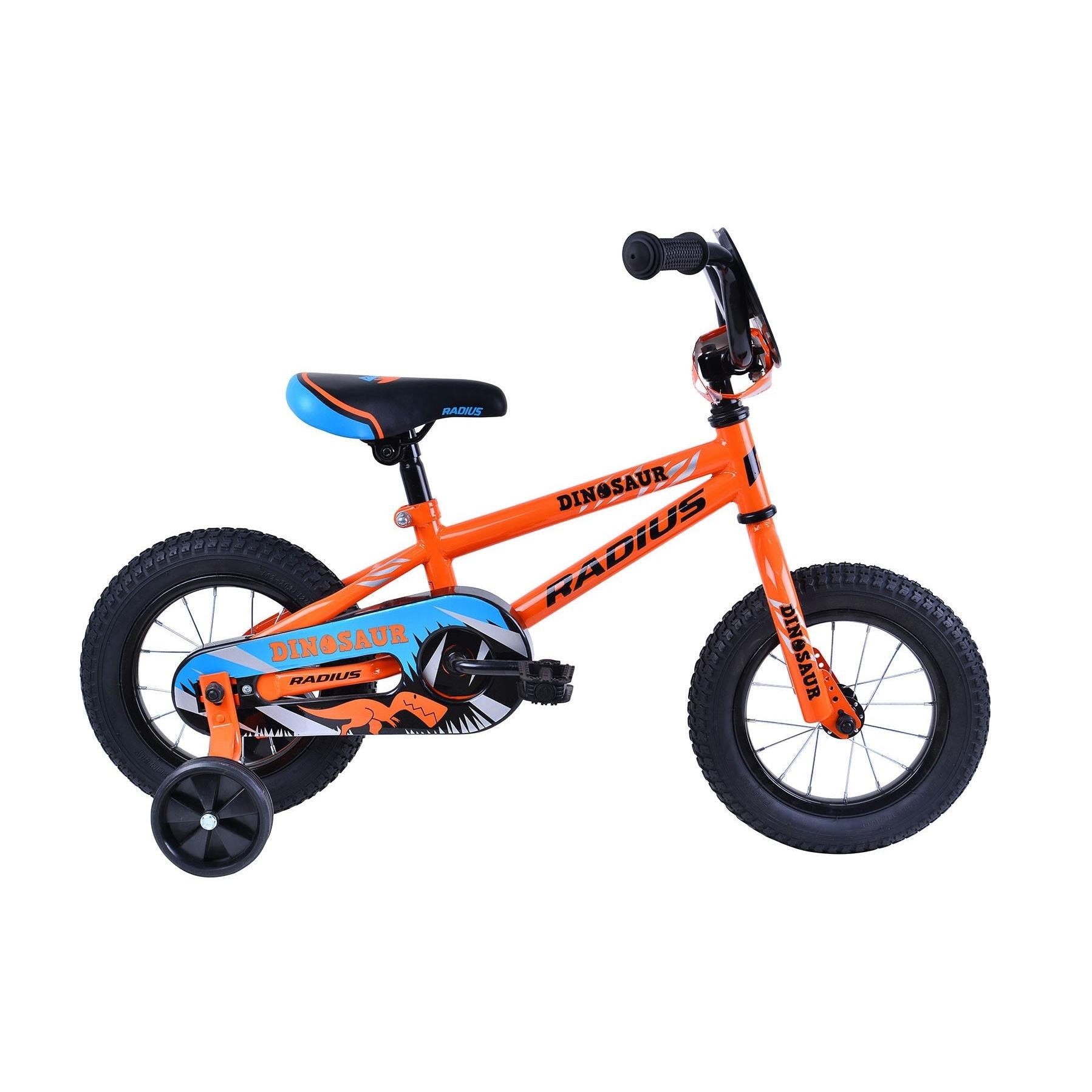 Radius Dinosaur 12 Inch Kids Bike Gloss Orange/Blue/Black (2019) – 99 Bikes