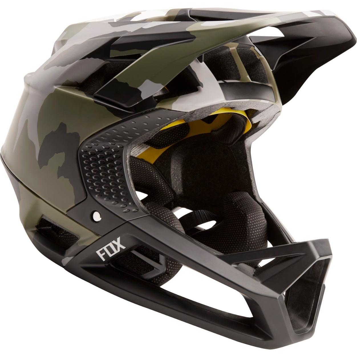 FOX Proframe Fullface Helmet Green Camo – 99 Bikes
