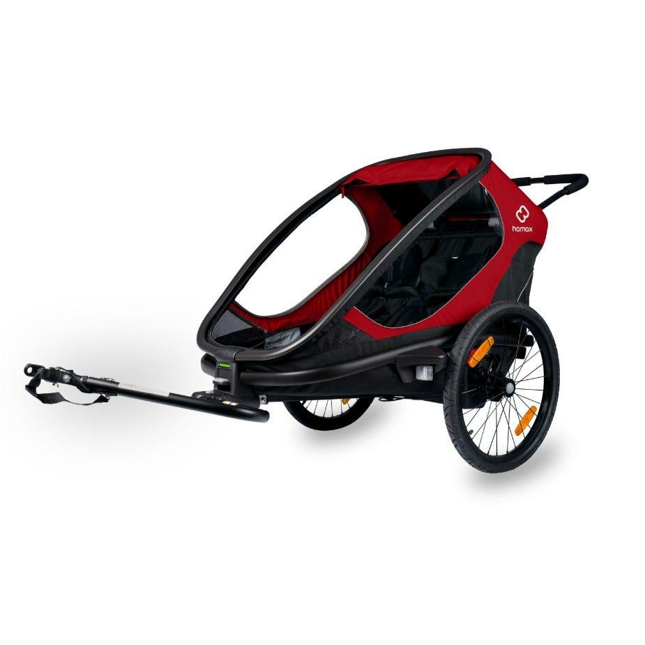 Hamax Outback Two Two Seat Child Trailer Black/Red – 99 Bikes