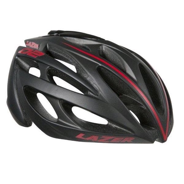 Lazer 02+ deluxe Helmet Black/Red – 99 Bikes