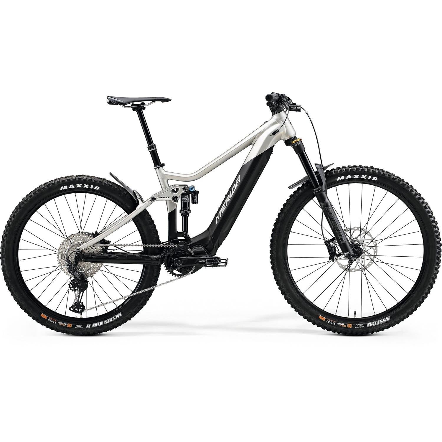 Merida eOne-Sixty 700 Electric Enduro Bike 630Wh Battery Matt Titan/Bl ...