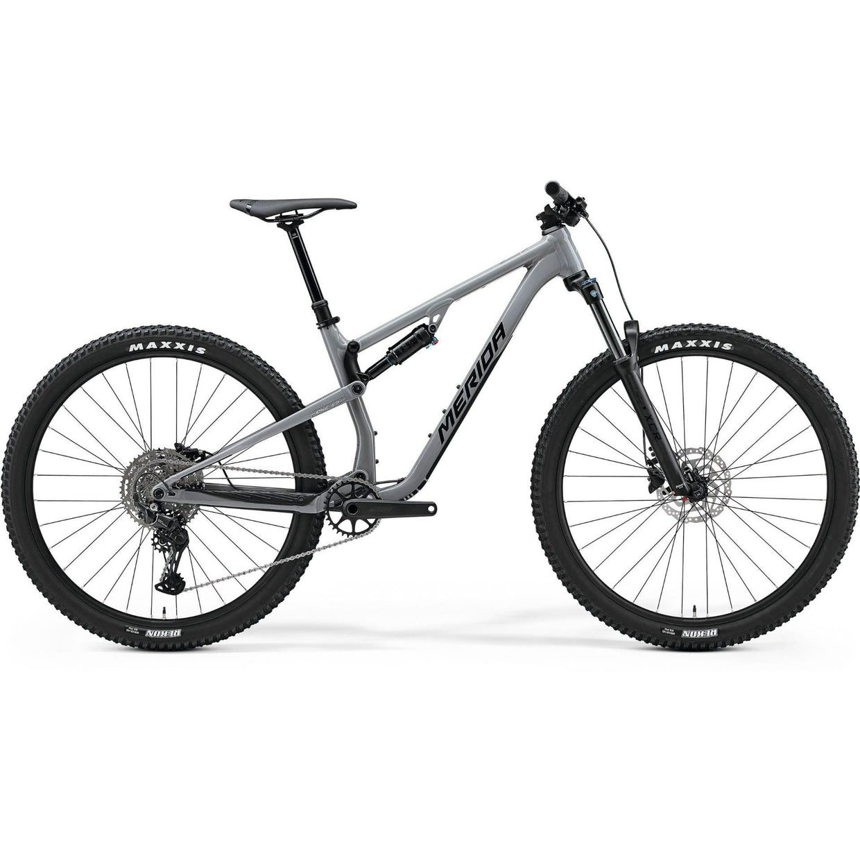 Merida One-Twenty 300 Dual Suspension Mountain Bike Silk Cool Grey Bla ...