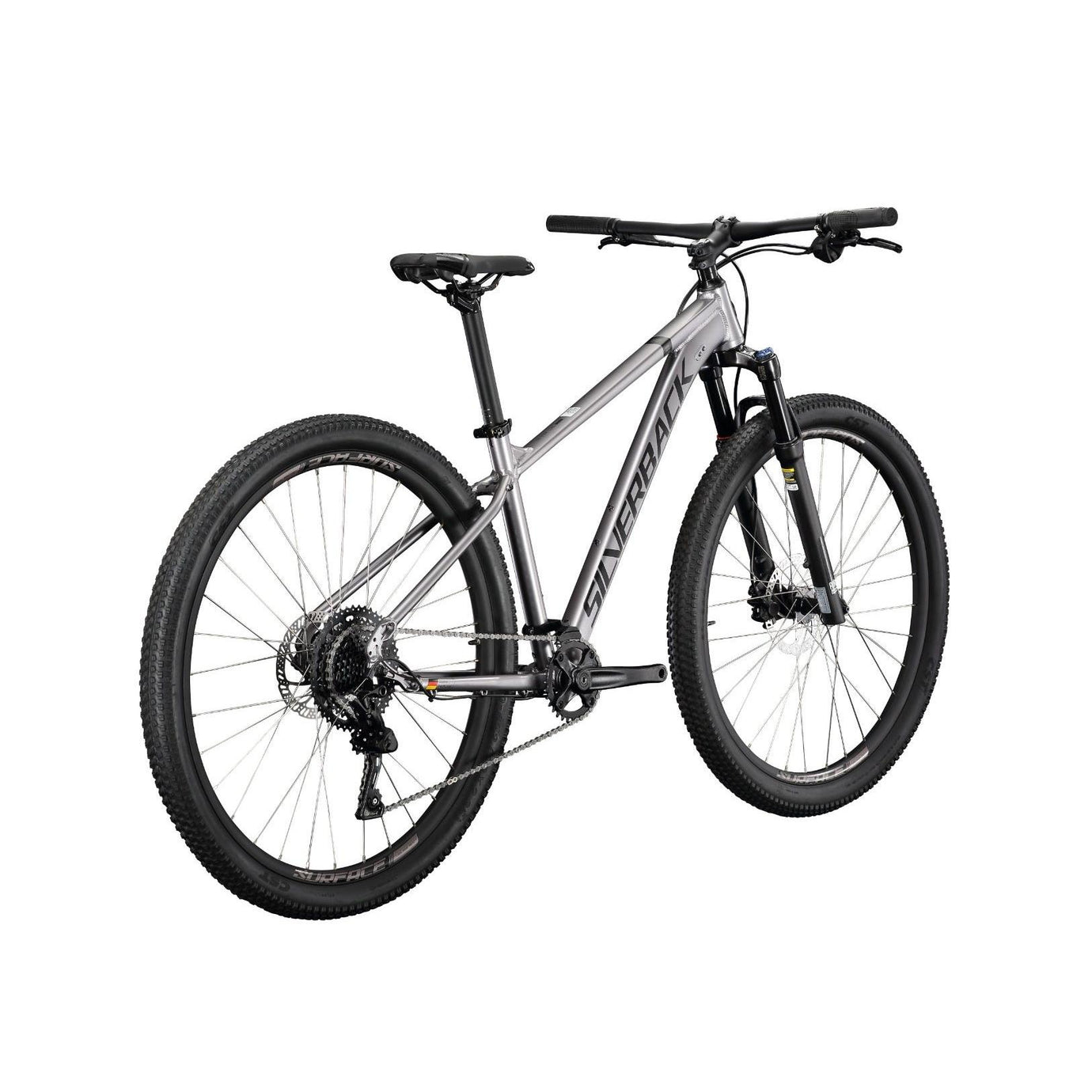 Silverback Stride Comp Hardtail Mountain Bike 29'' Satin Metallic Grey ...
