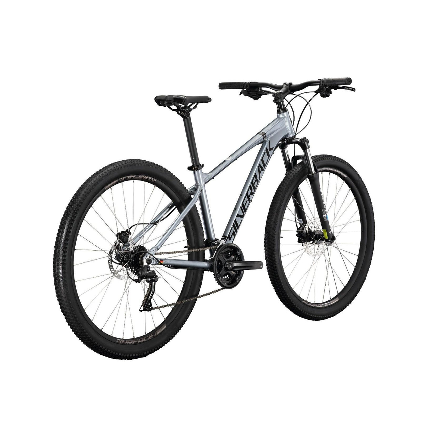 Silverback Stride HD Hardtail Mountain Bike 29'' Silver/Black – 99 Bikes