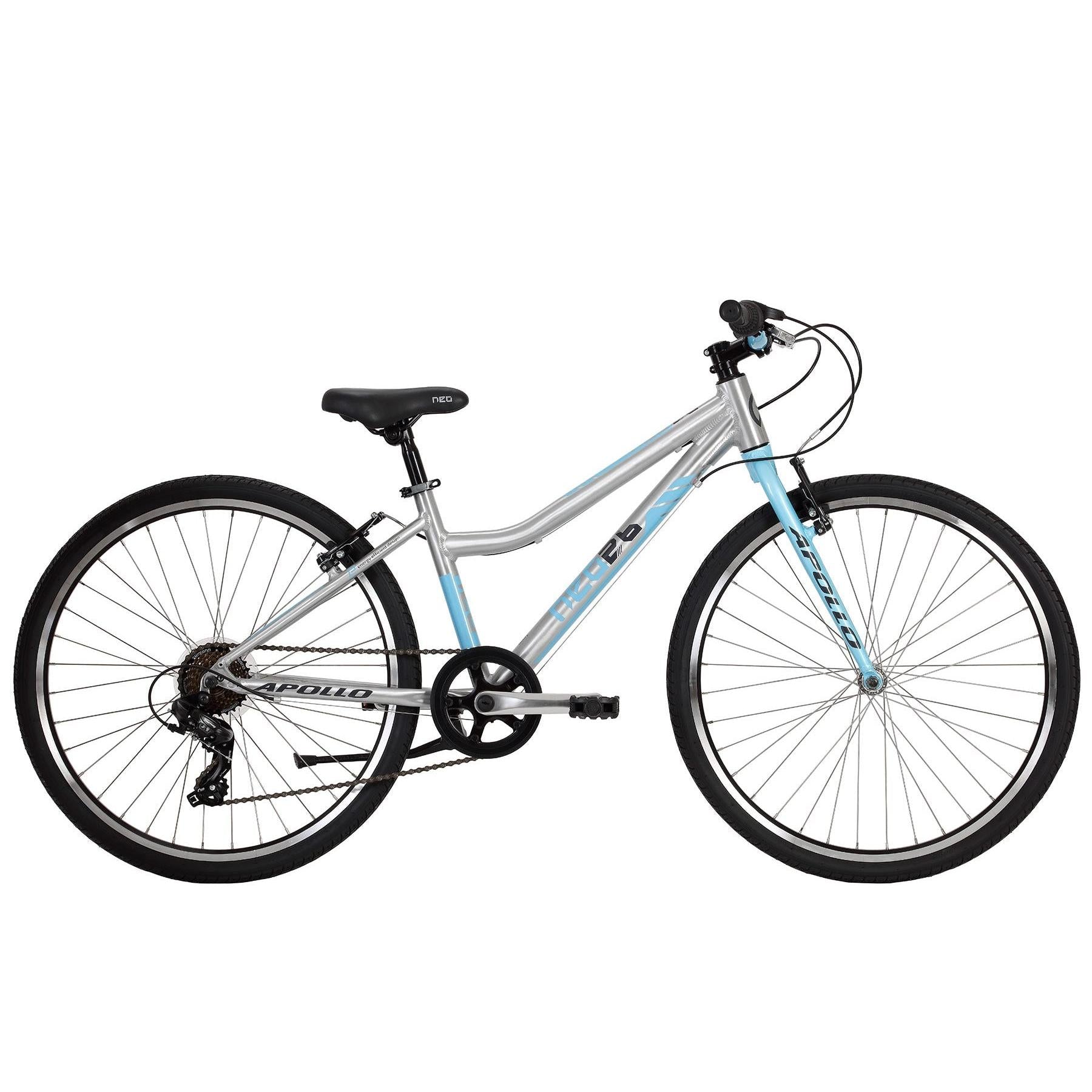 Neo 26 7s Kids Bike Sky Blue/Charcoal (2020) – 99 Bikes