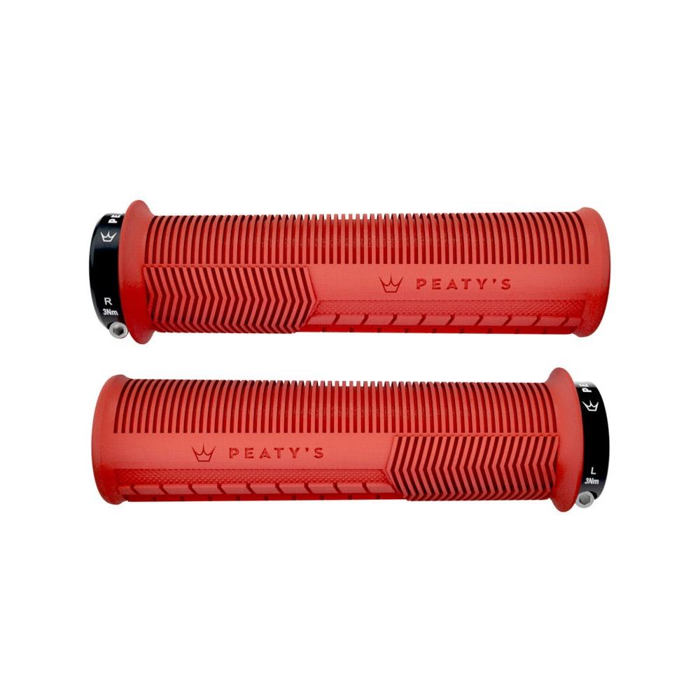 Peatys Monarch Thick Mushroom Grip Red – 99 Bikes