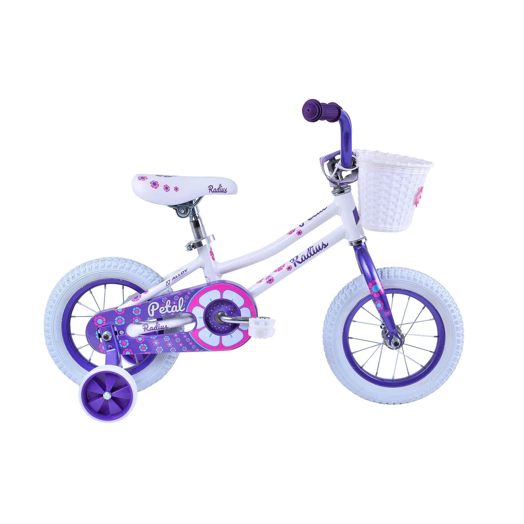 Radius Petal Gilrs Bike 12 Inch Glossy White/Lavender Pink (2019) – 99 ...