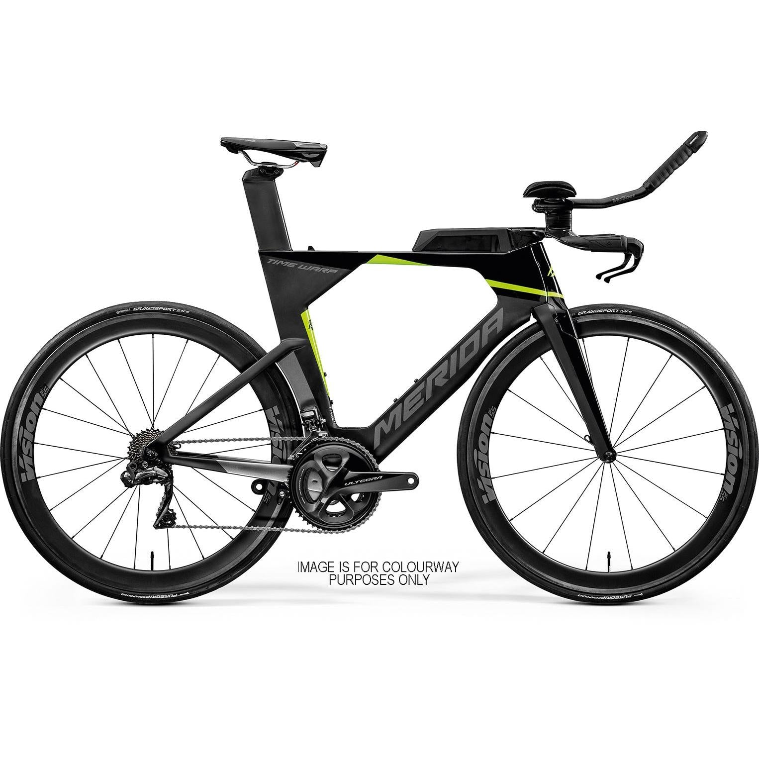 Merida Time Warp Tri Limited Time Trial Bike Black UD Silver/Green (20 ...